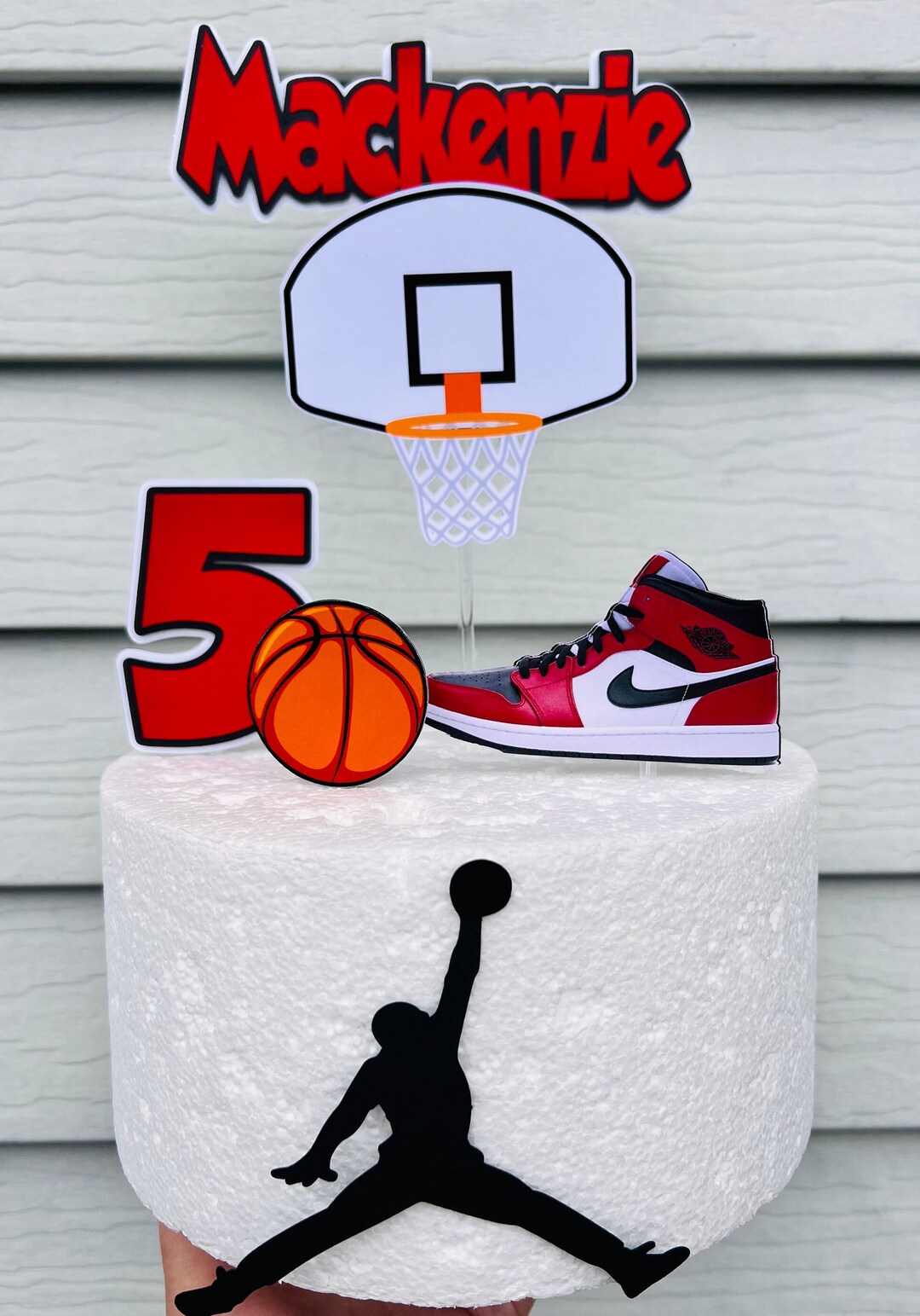 Basketball Cake Topper, Sneaker Ball Theme, Sneaker Decor, Basketball ...
