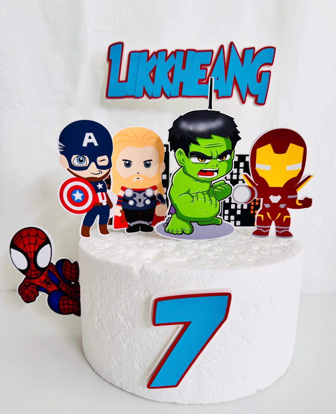 Avengers Cake Topper, Superhero Cake Topper, Superhero Theme, Heroes ...
