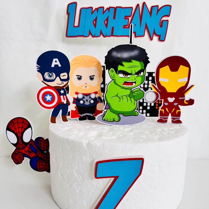 Avengers Cake Topper - Etsy