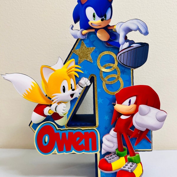 Sonic 3d Numbers - Etsy