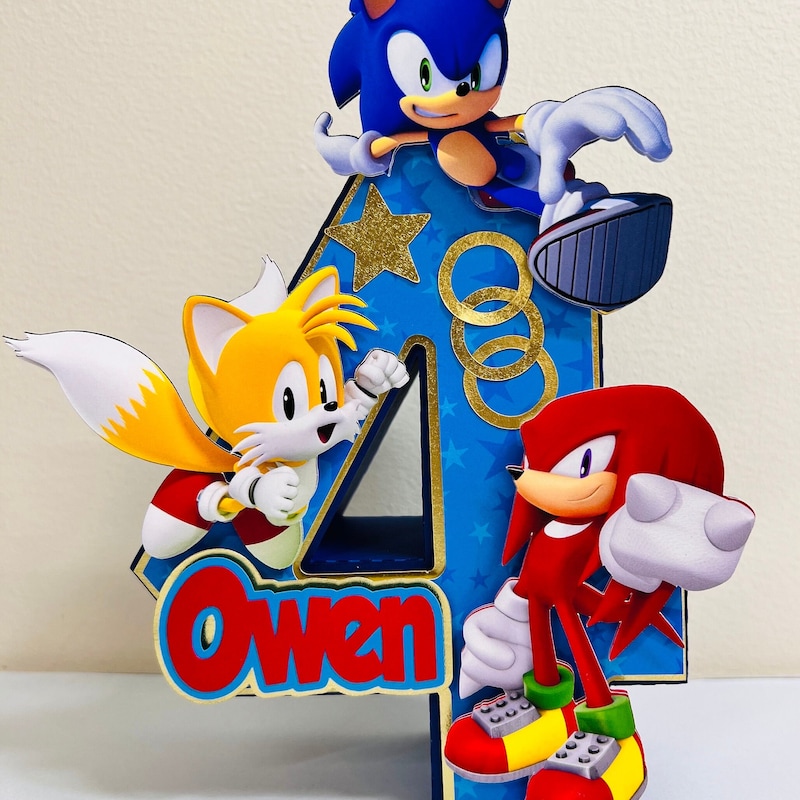 Sonic the Hedgehog Numbers - Etsy