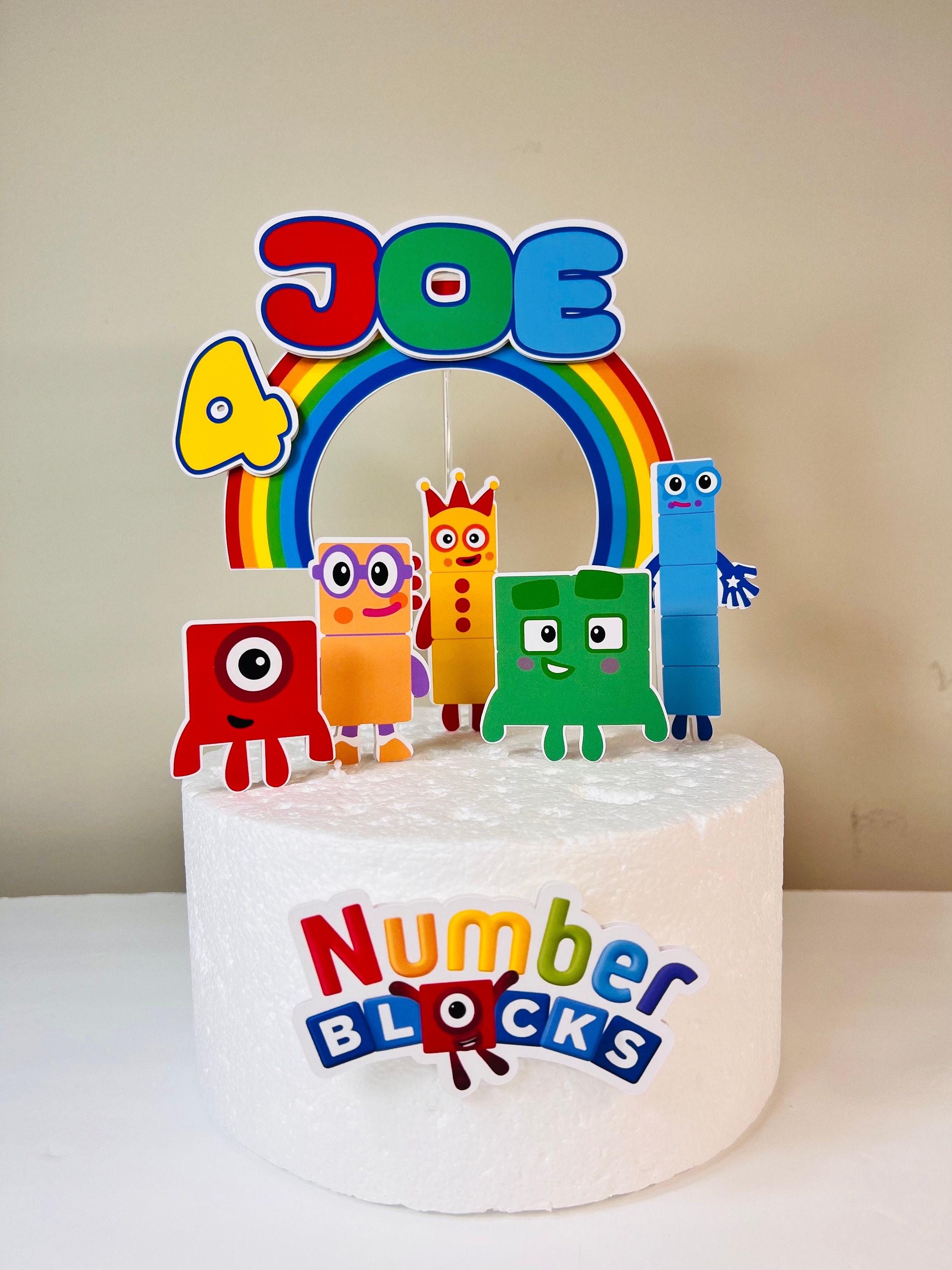 Number Blocks Cake Topper Number Theme Number Blocks - Etsy UK