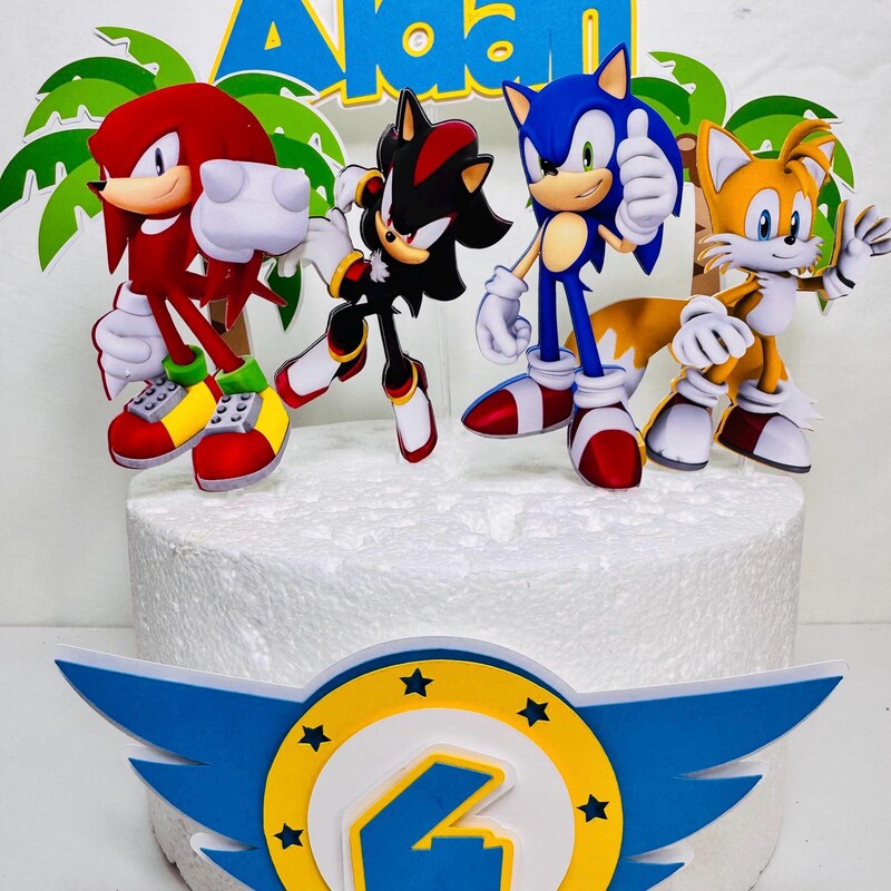 Sonic Cake Topper - Etsy
