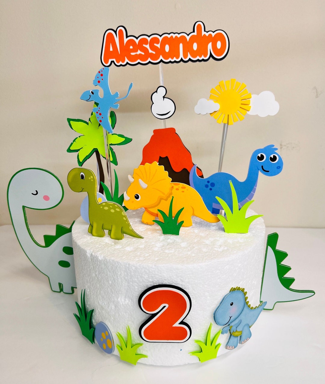 Topper de pastel de dinosaurio, topper de pastel de dinosaurio ...
