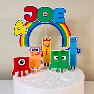 Number Blocks Cake Topper, Number Theme, Number Blocks Party,blocks ...