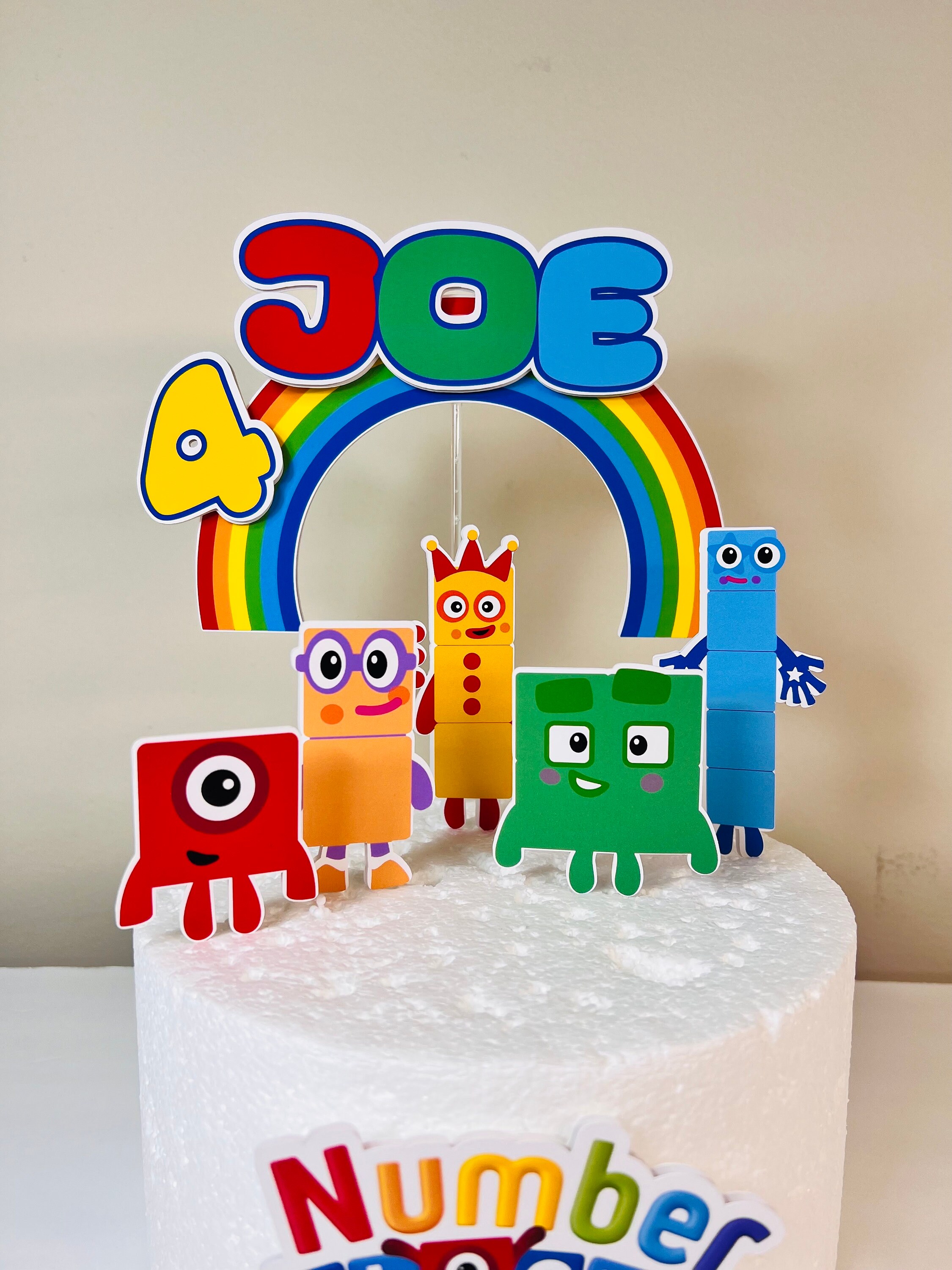 Number Blocks Cake Topper Number Theme Number Blocks - Etsy UK