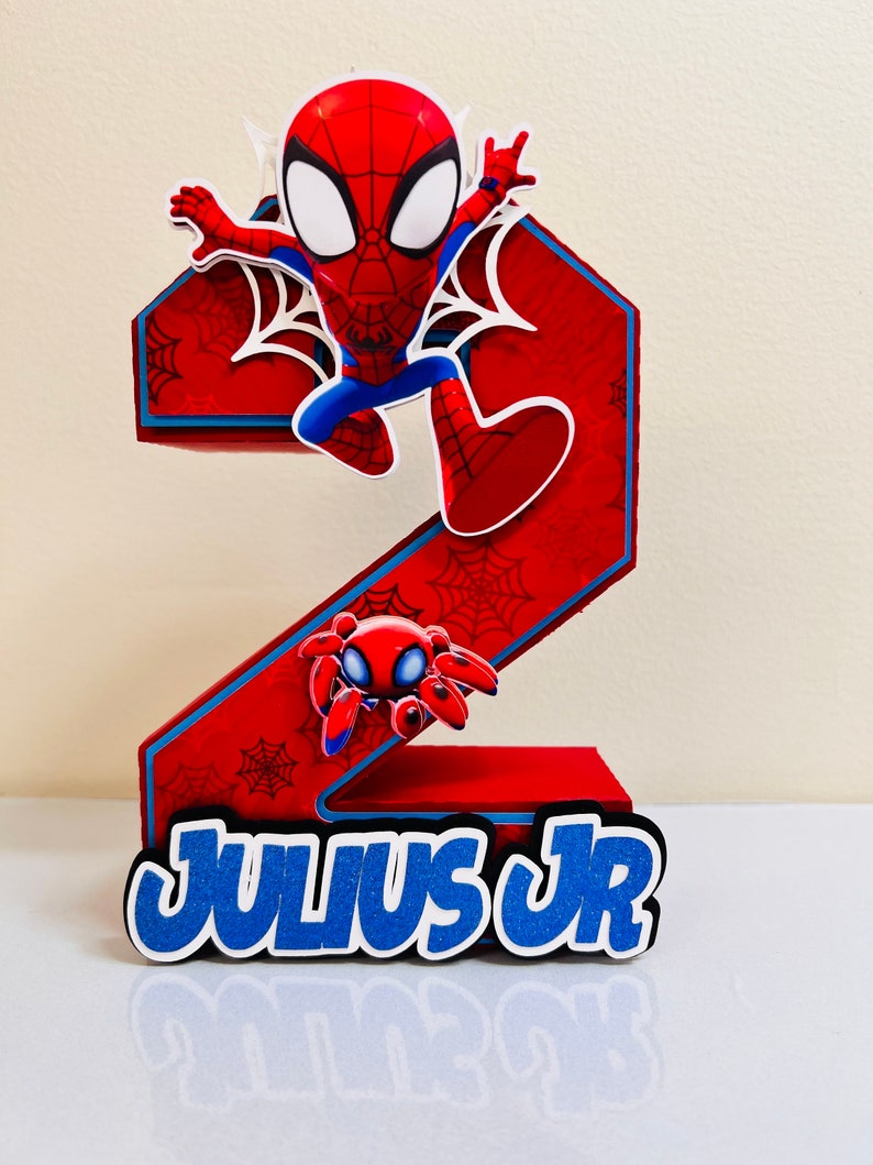 Spidey and His Amazing Friends 3D 7 Letters or Numbers - Etsy