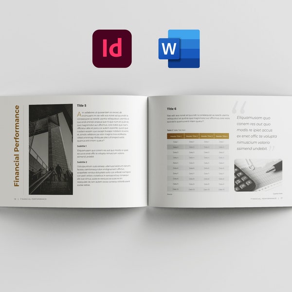 Indesign Template Company Profile - Etsy