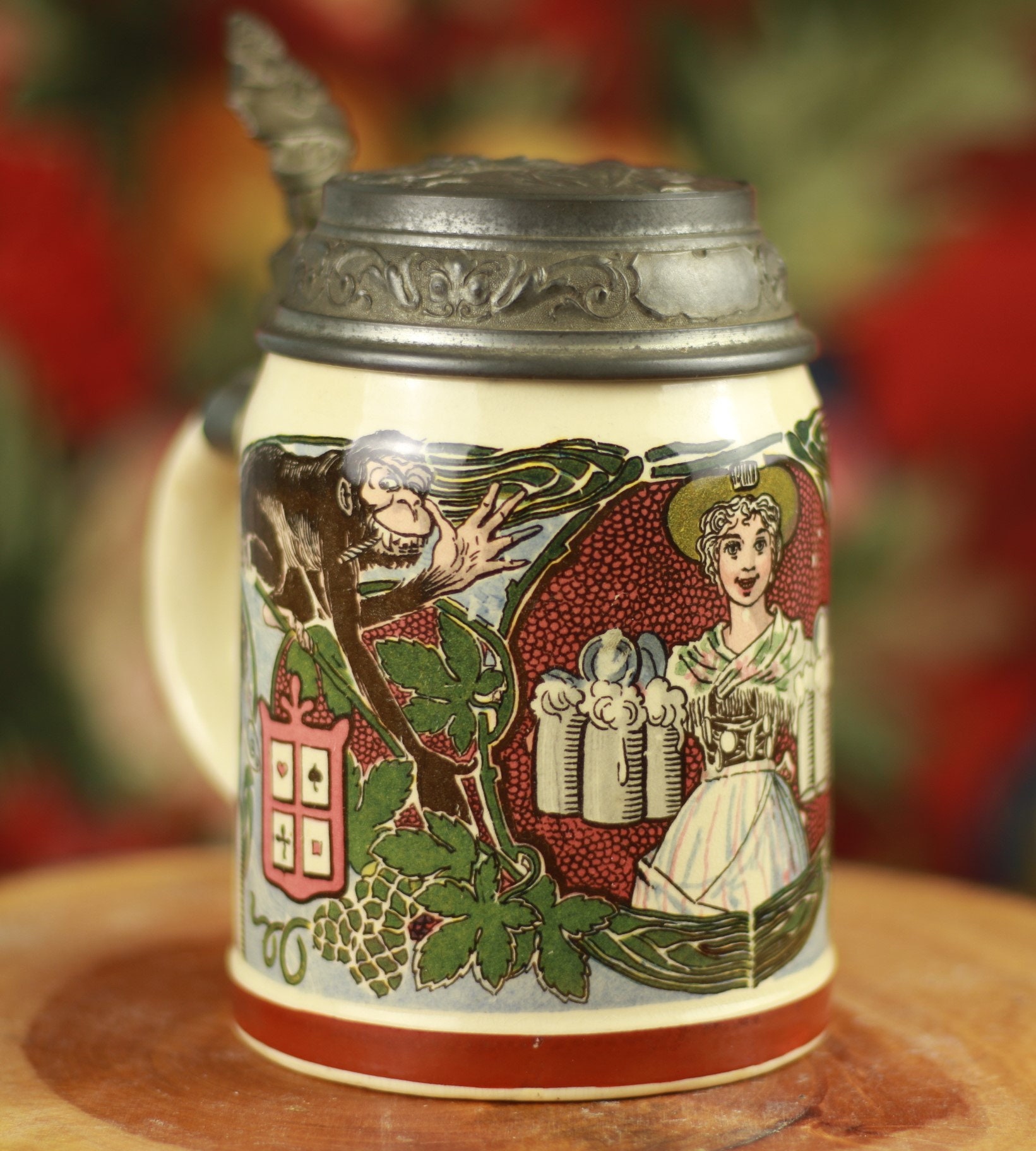 Antique Villeroy & Bosch Mettlach Pug Barmaid Beer Stein - Etsy