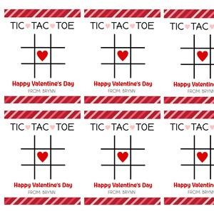 Editable Tic Tac Toe Valentine's Day Greeting Card | M&M Tic Tac Toe ...