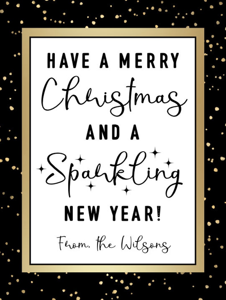 Have a Merry Christmas and a Sparkling New Year! | Sparkling Cider Gift ...