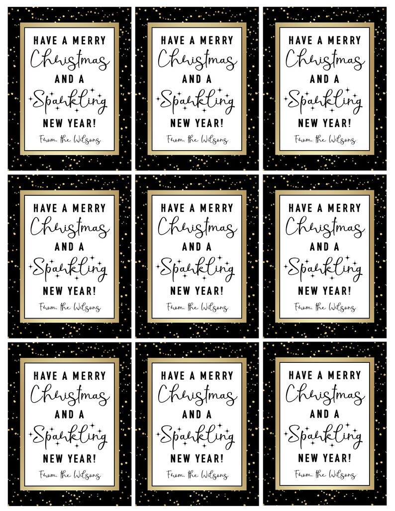 Have a Merry Christmas and a Sparkling New Year! | Sparkling Cider Gift ...