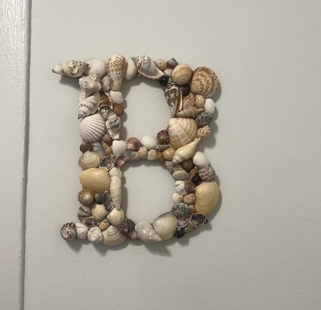 Seashell Letter Sign - Etsy
