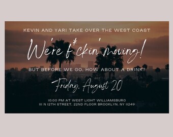 Moving Away Party Invitation Template - Etsy