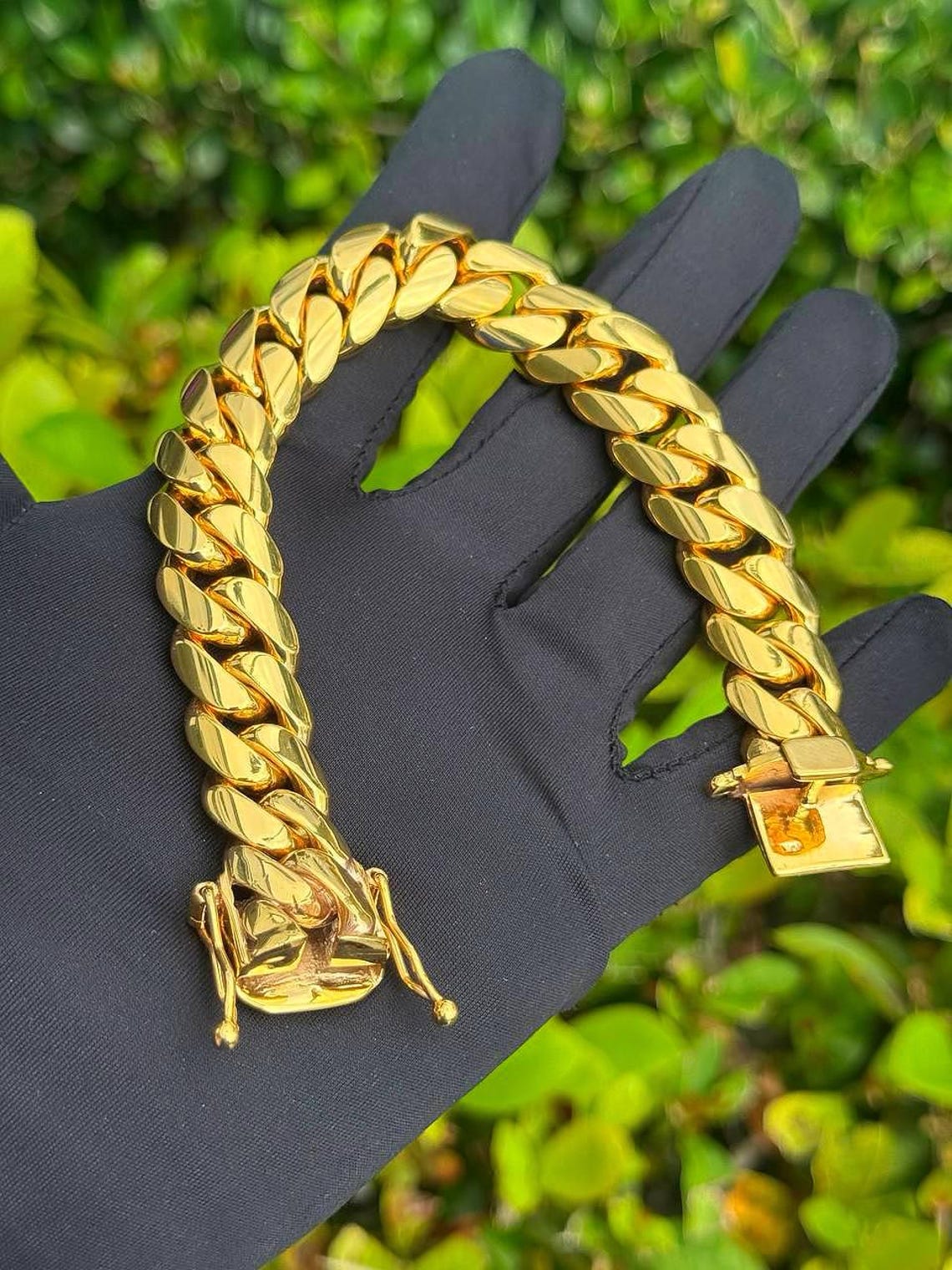 10k Solid Yellow Gold Big Boy VIP Cuban Link 8.5” Bracelet 145.3 Grams ...