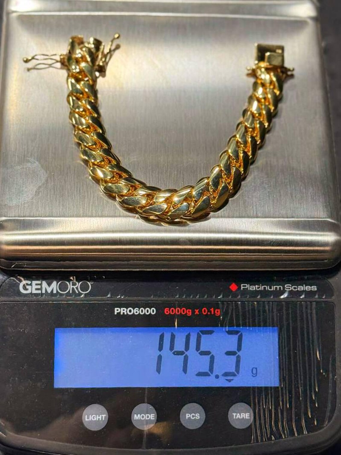 10k Solid Yellow Gold Big Boy VIP Cuban Link 8.5” Bracelet 145.3 Grams ...