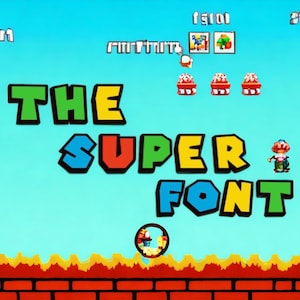 Digital Mario Font Download Create Super Fun Designs With This Instant ...