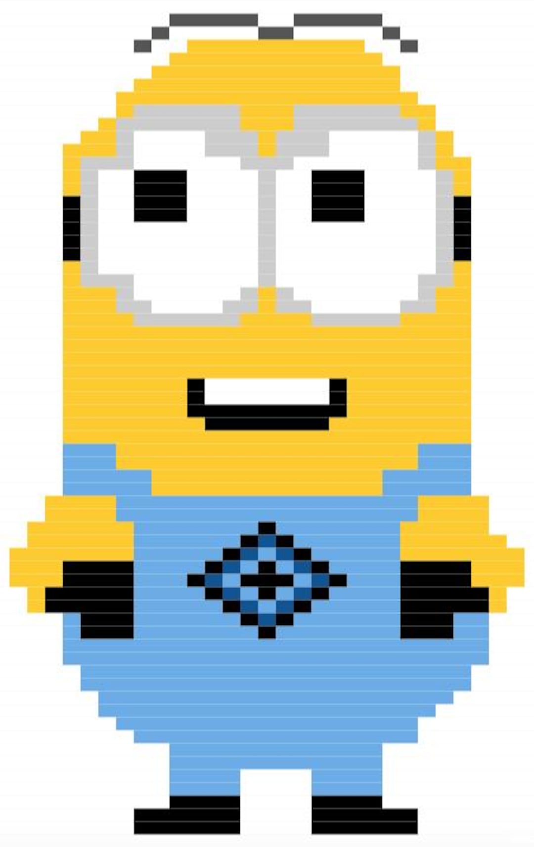 Minion Crochet Throw Pattern, Chunky Yarn Graph ( PDF Pattern) - Etsy