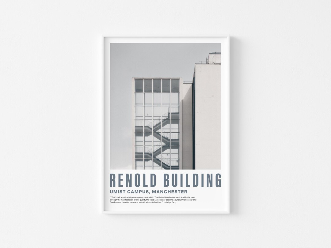 UMIST Print With Quote A3/A4 Greater Manchester, UK Modernist ...