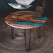 Resin Round Side Table | Epoxy End Table | Custom Made Coffee Table ...