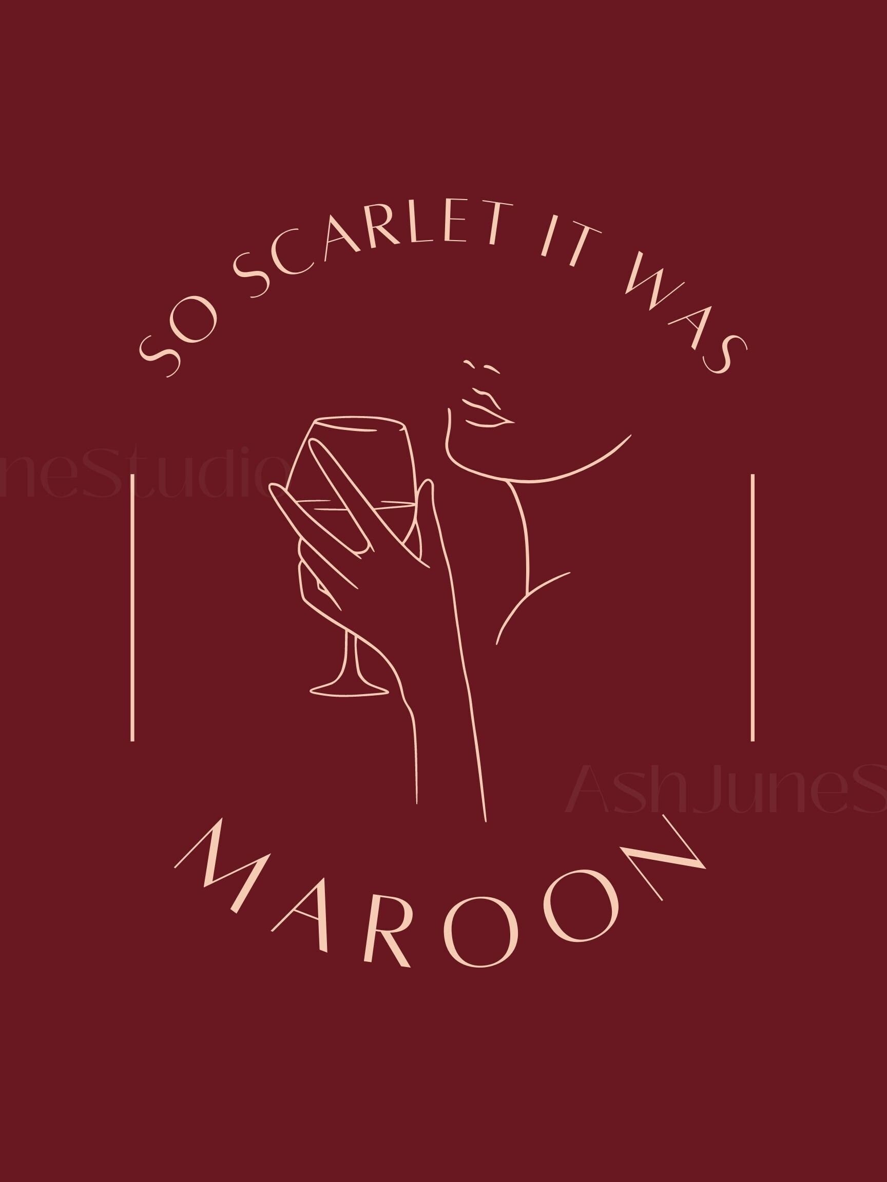 Maroon Digital Poster Taylor Swift Midnights Album - Etsy