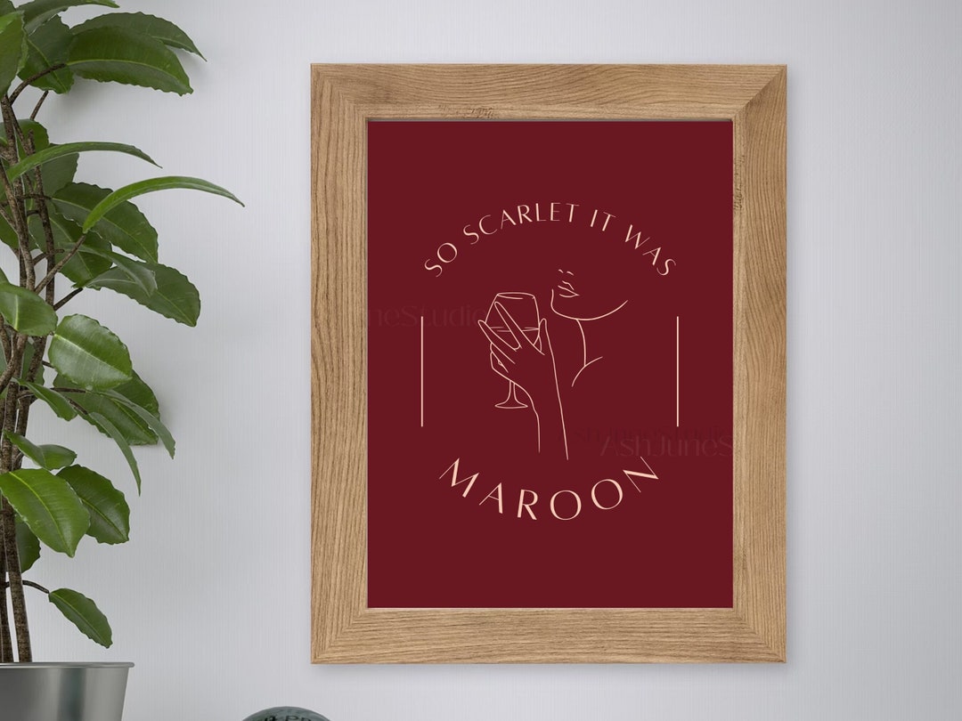 Maroon Digital Poster Taylor Swift Midnights Album Maroon Poster - Etsy
