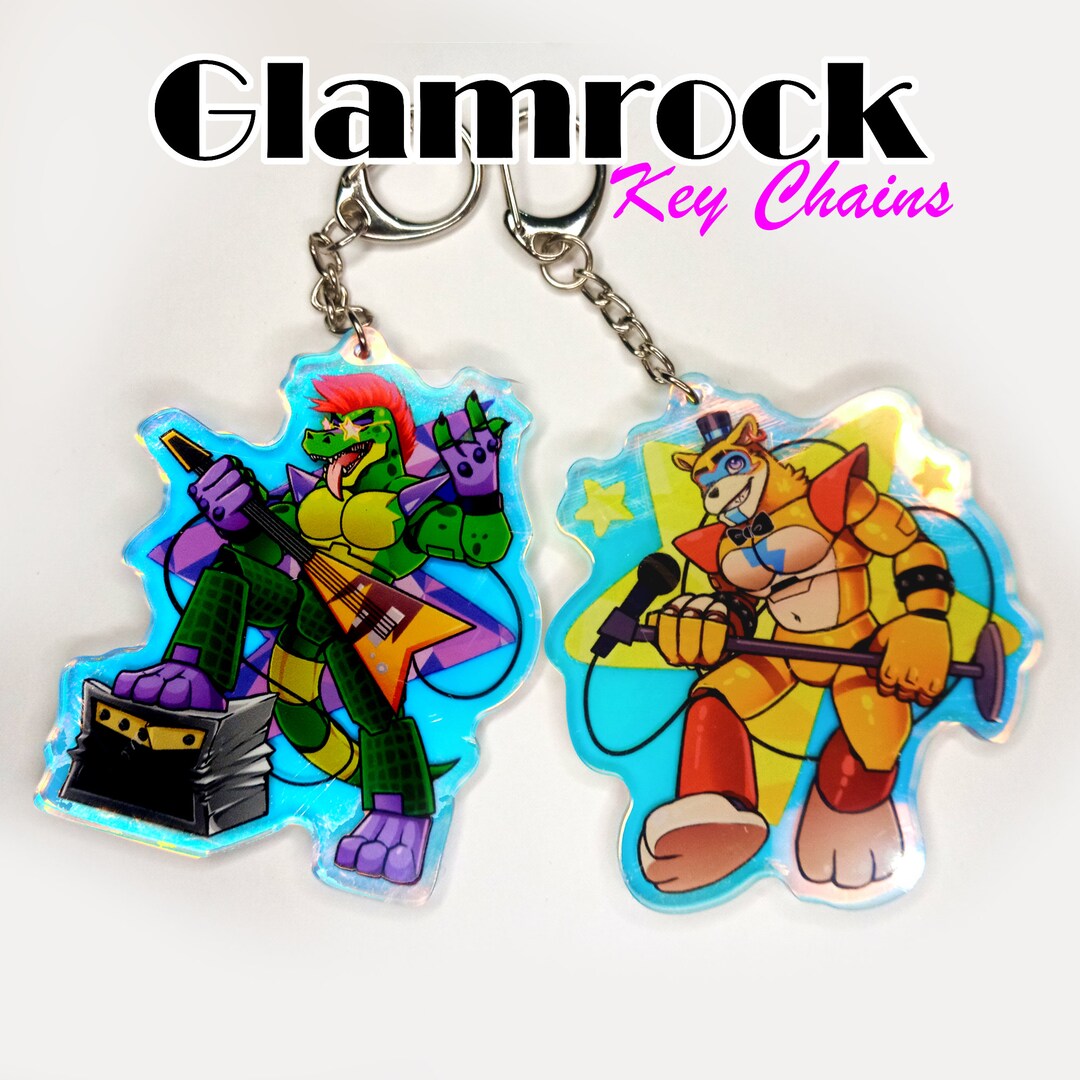 Glamrock Fnaf Key Chains - Etsy