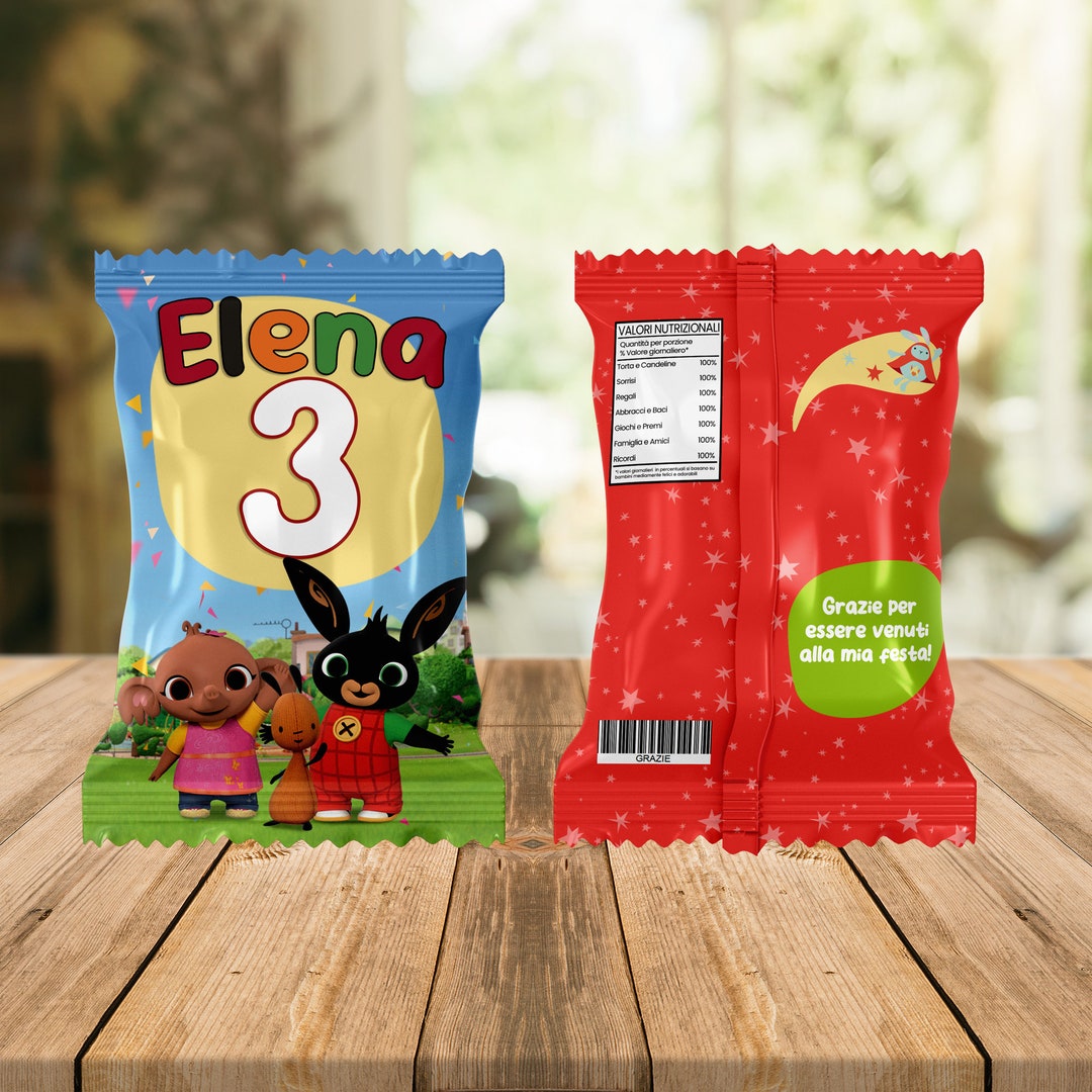 Chips Bag BING Chip Bag Wrapper Chip Bag Personalized - Etsy