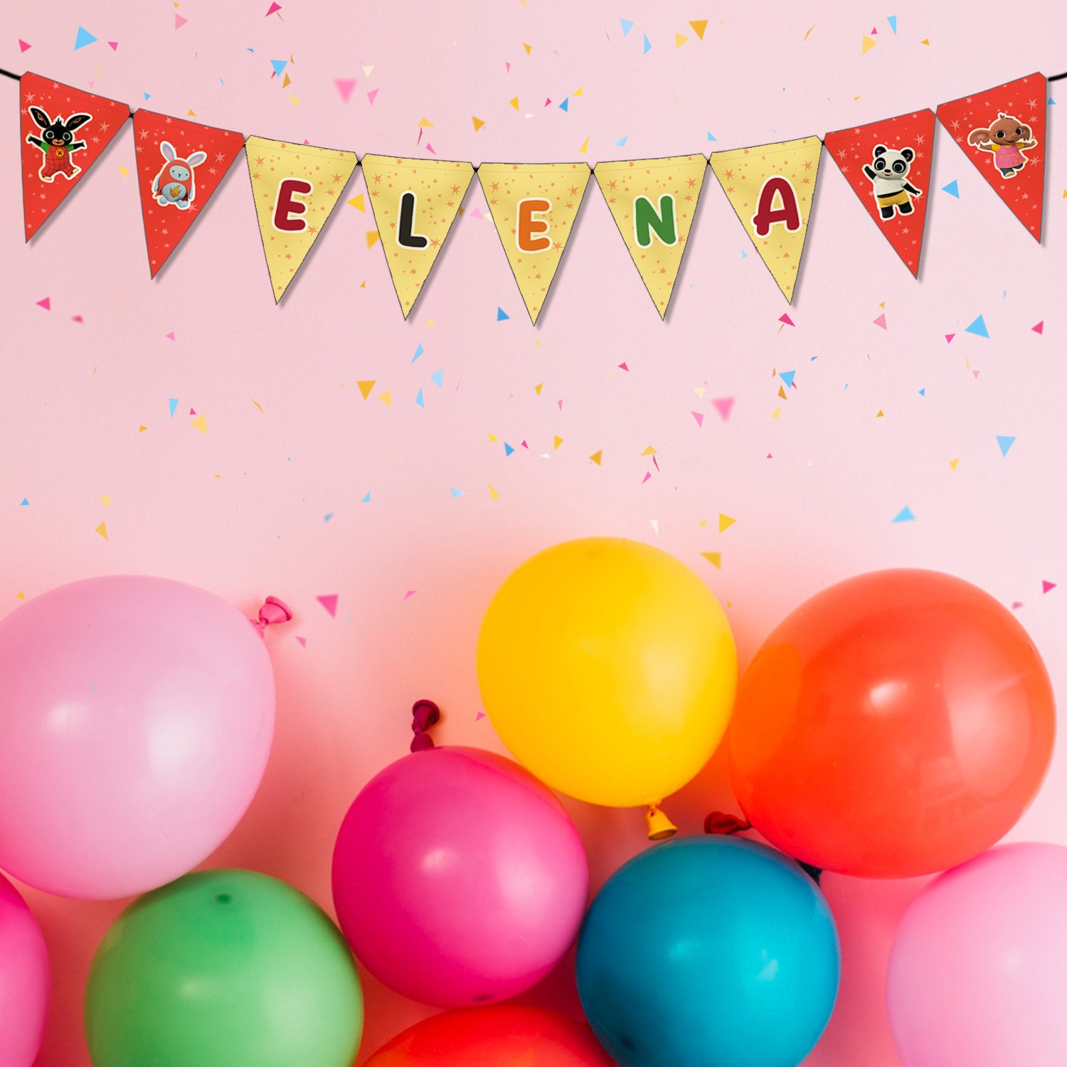 BING Birthday Bundle, Template Printable, Kids Birthday Chip Bag, Kids ...