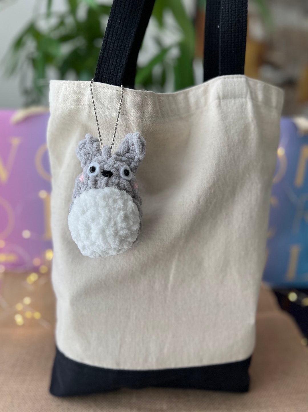 Crochet, Totoro, Keychain, Plush Keychain, Bag Charm - Etsy