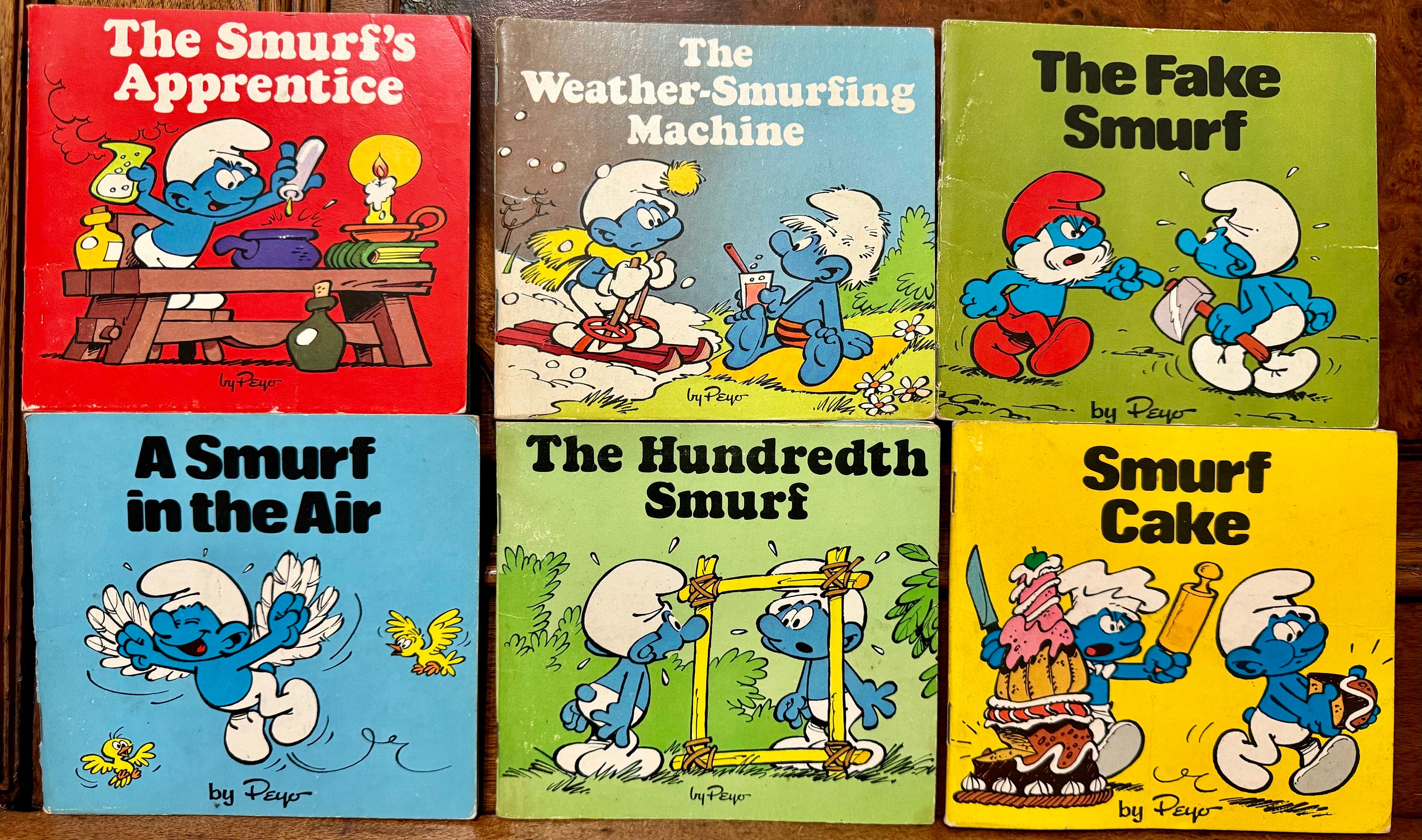 1980s Set of 6 Smurf Mini Storybooks - Etsy