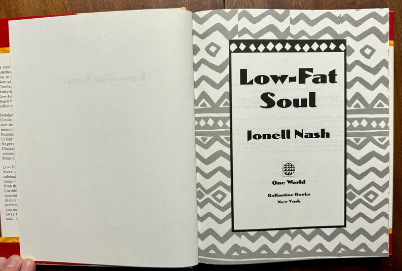 1996 Low-fat Soul Cookbook by Jonell Nash - Etsy
