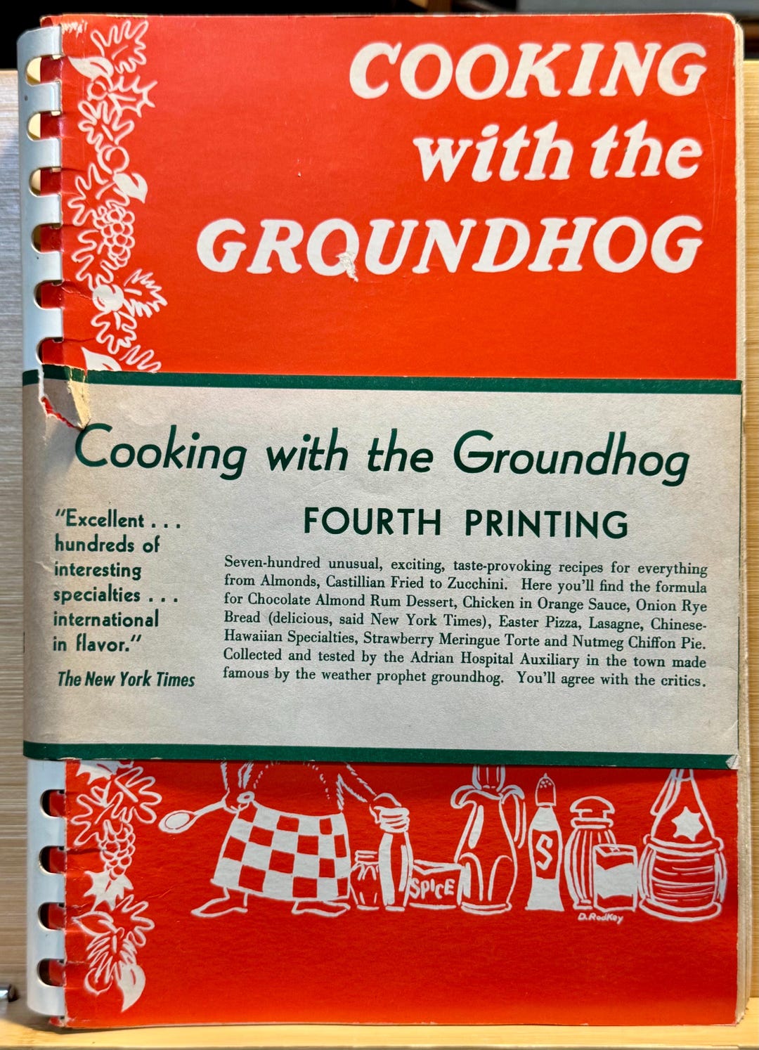 1961 Cooking With the Groundhog (4th Printing) Like New! - Etsy