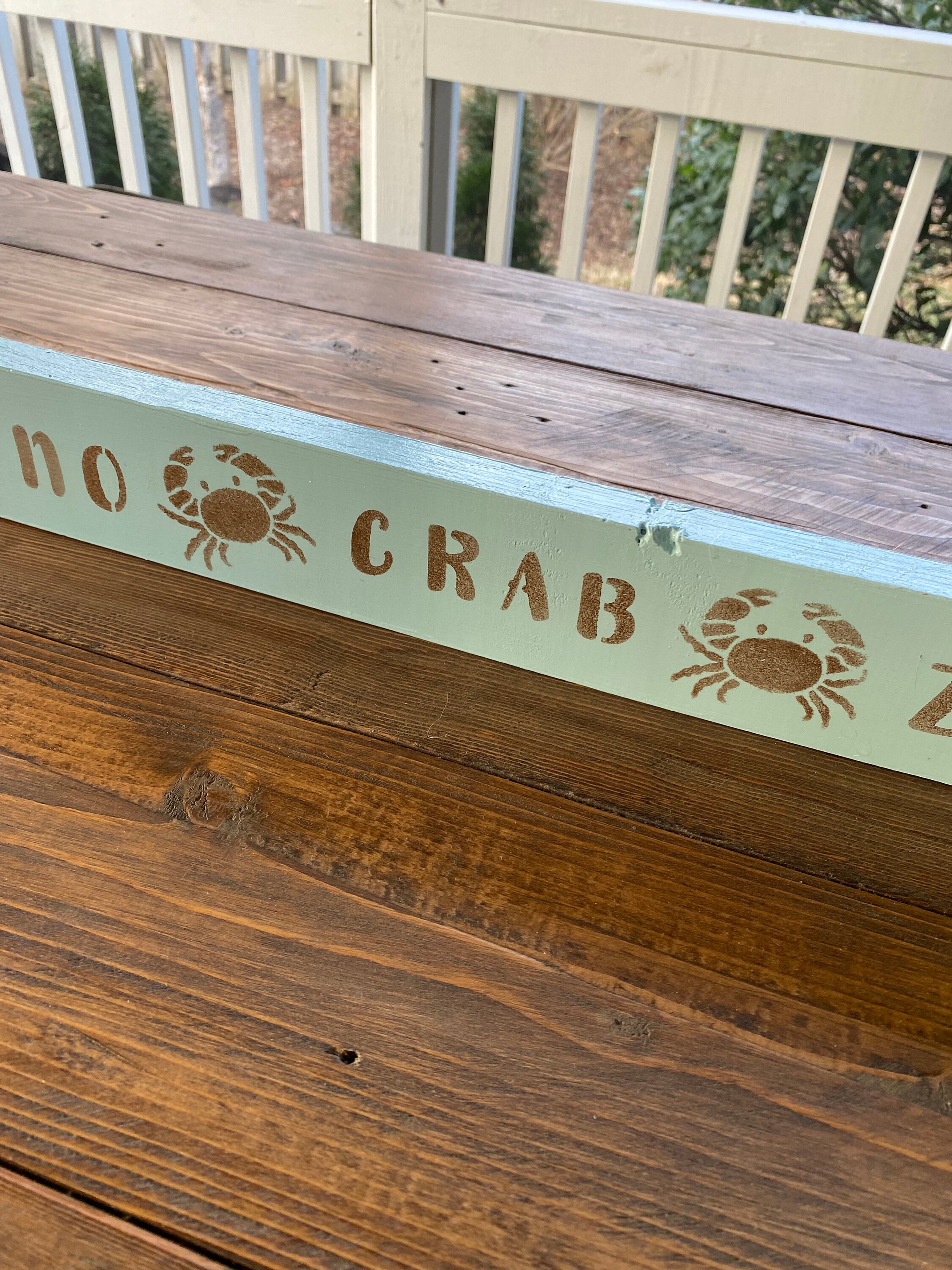 Beach Themed Sign, Beach Crab Themed Sign, Beach Shelf Sitter, Decor to ...