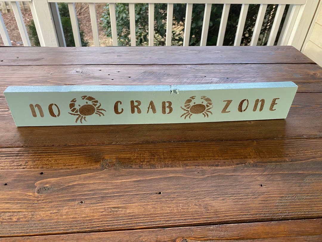 Beach Themed Sign, Beach Crab Themed Sign, Beach Shelf Sitter, Decor to ...