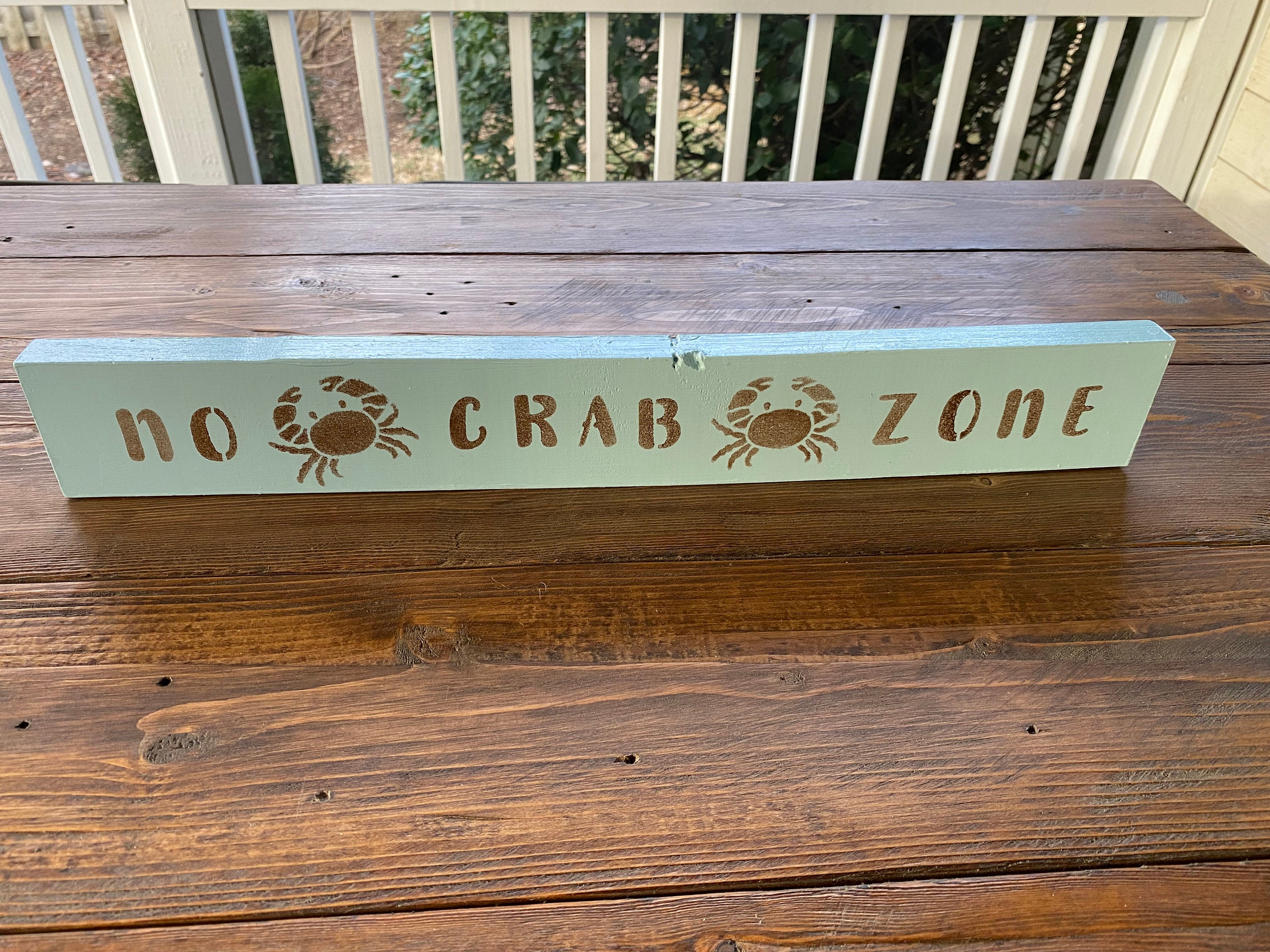 Beach Themed Sign, Beach Crab Themed Sign, Beach Shelf Sitter, Decor to ...