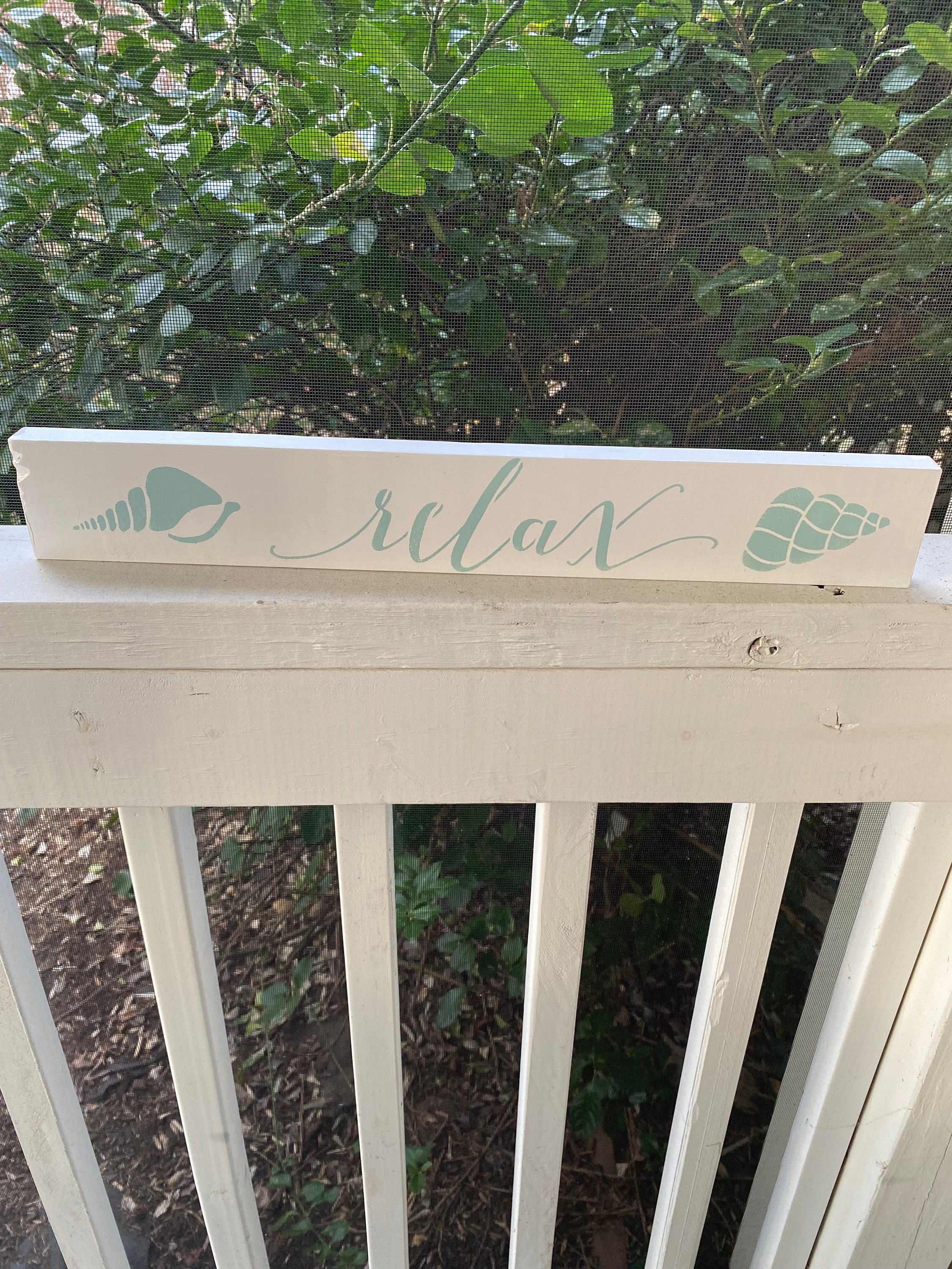 Beach Themed Sign, Relax Beach Sign, Beach Shelf Sitter, Decor to Place ...
