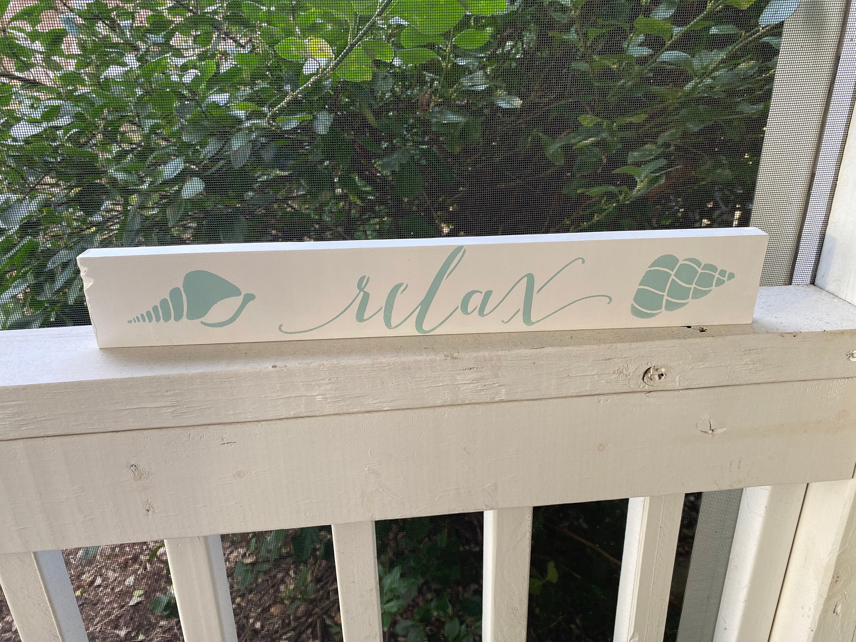 Beach Themed Sign, Relax Beach Sign, Beach Shelf Sitter, Decor to Place ...