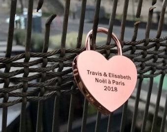 Love Lock, Heart Lock, Custom Lock, Black Heart Love Padlock With Key ...