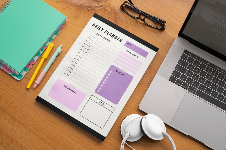 Digital Daily Planner, Printable, Instant Download, Minimal ...