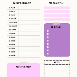 Digital Daily Planner, Printable, Instant Download, Minimal ...
