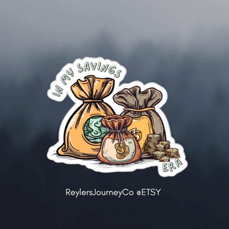 In My Savings Era Cute Budget Sticker - Etsy