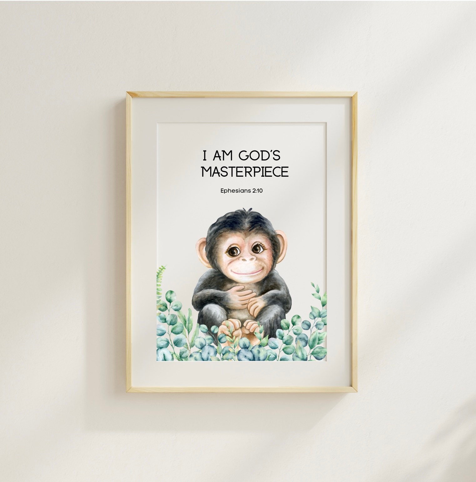 Christian Nursery Decor, Kids Bible Verse Wall Decor, Set of 6 Bible ...