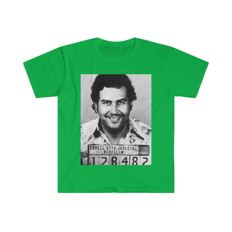 Pablo Escobar Black & White Mugshot Cartel Smile Unisex - Etsy