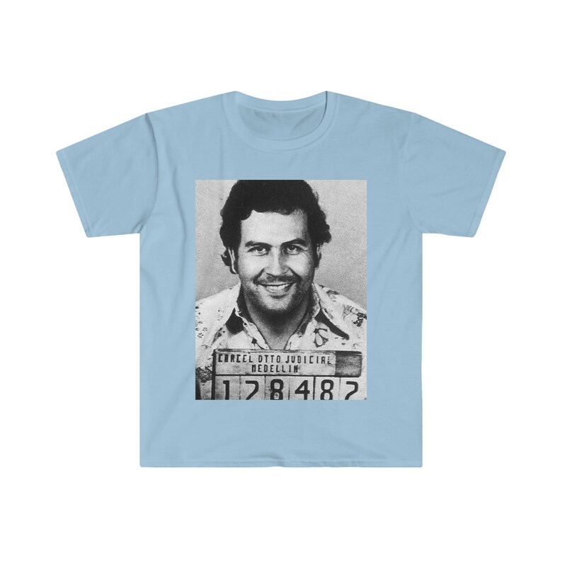 Pablo Escobar Black & White Mugshot Cartel Smile Unisex - Etsy