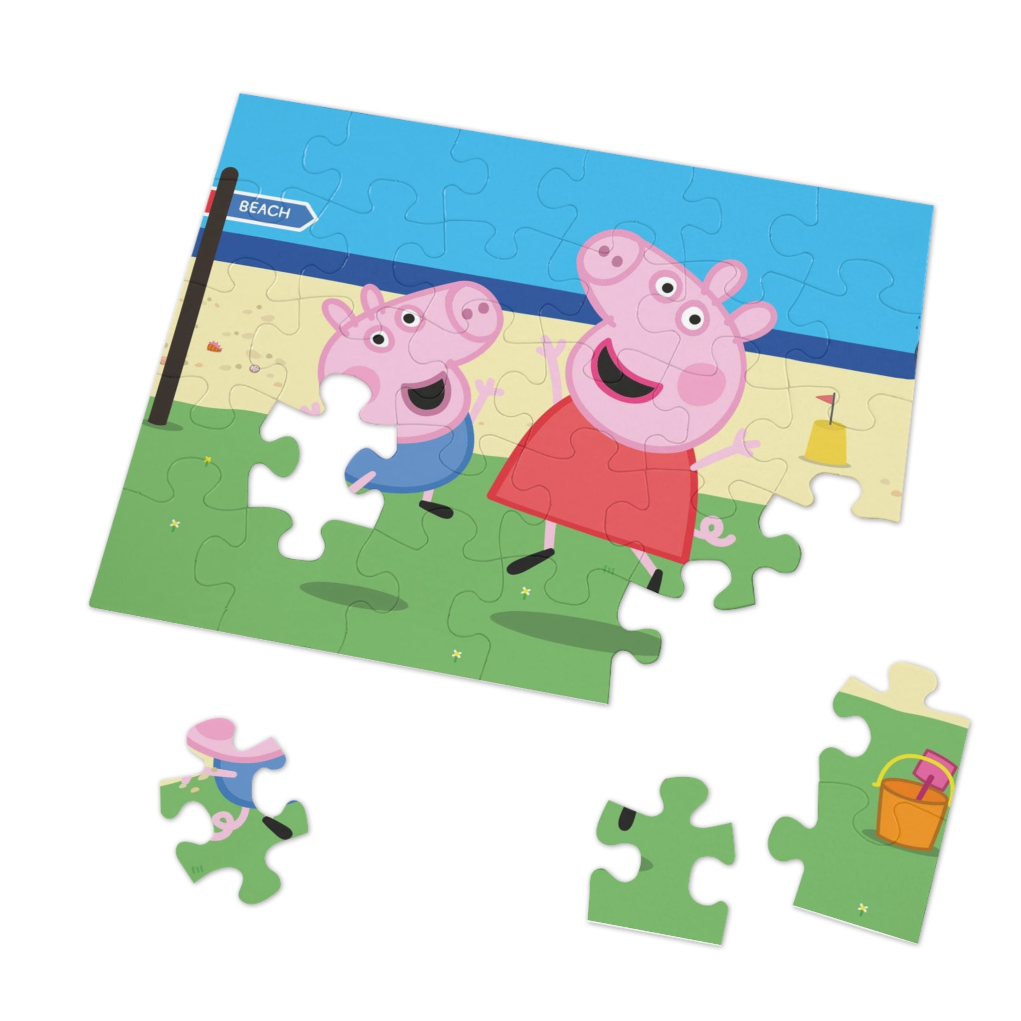 Peppa Pig Jigsaw Puzzle 30-piece Puzzle for Kids - Etsy