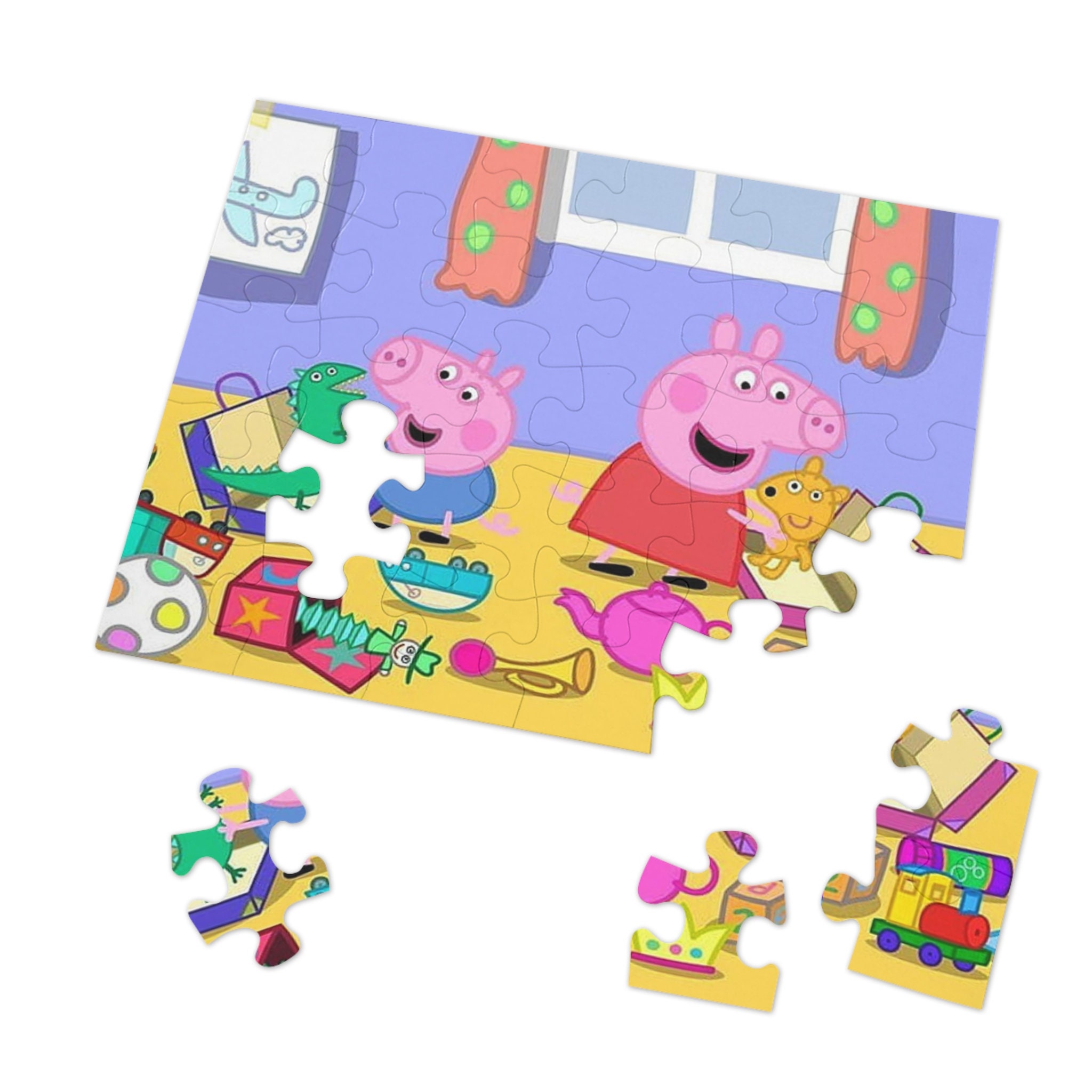 Peppa Pig Jigsaw Puzzle 30-piece Puzzle for Kids - Etsy