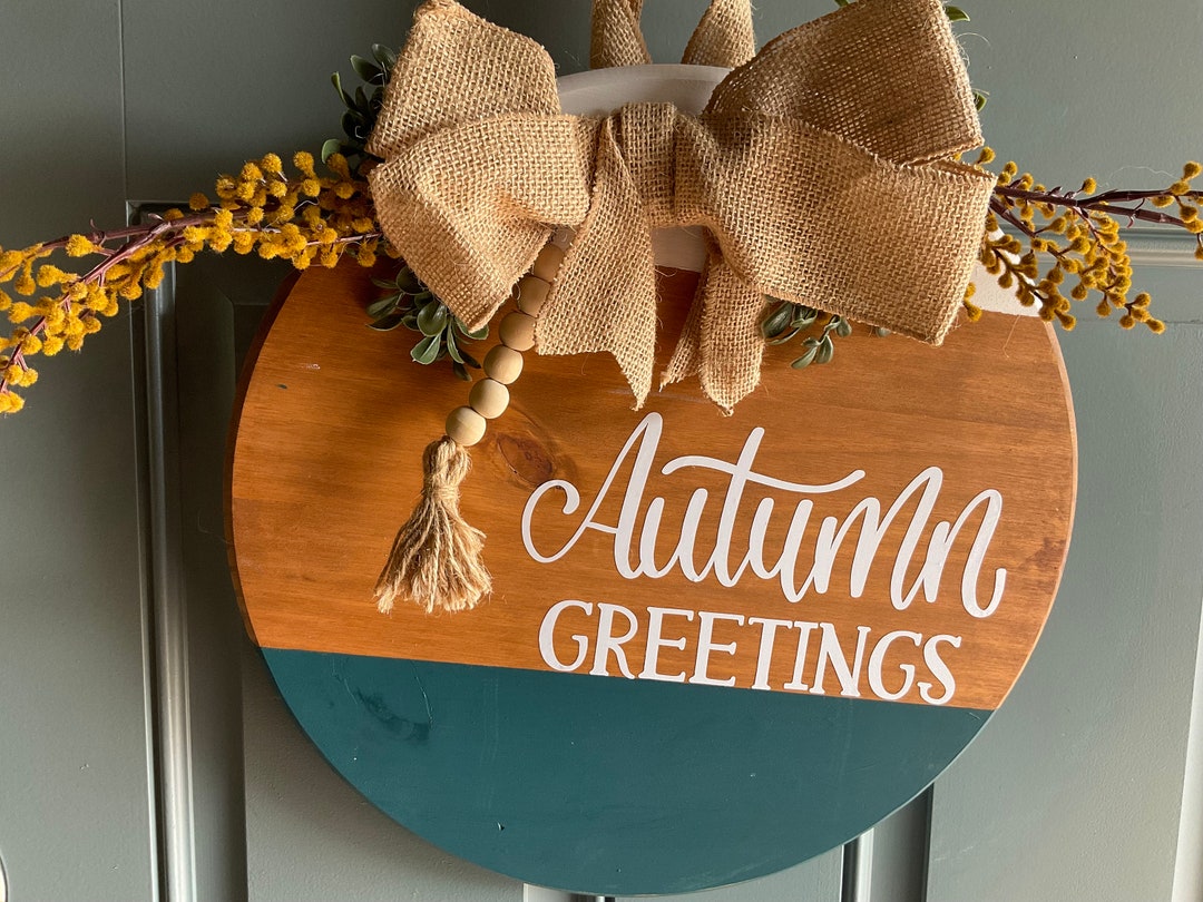Front Door Decor Front Door Sign Door Hanger Welcome Sign - Etsy