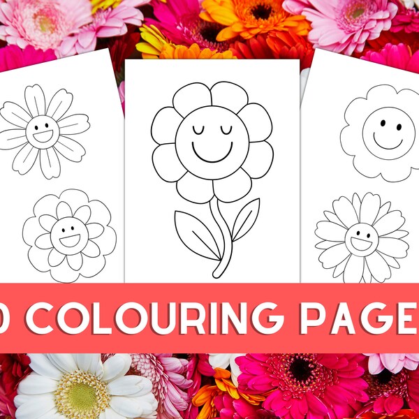Free Printable Spring Coloring Sheets - Etsy