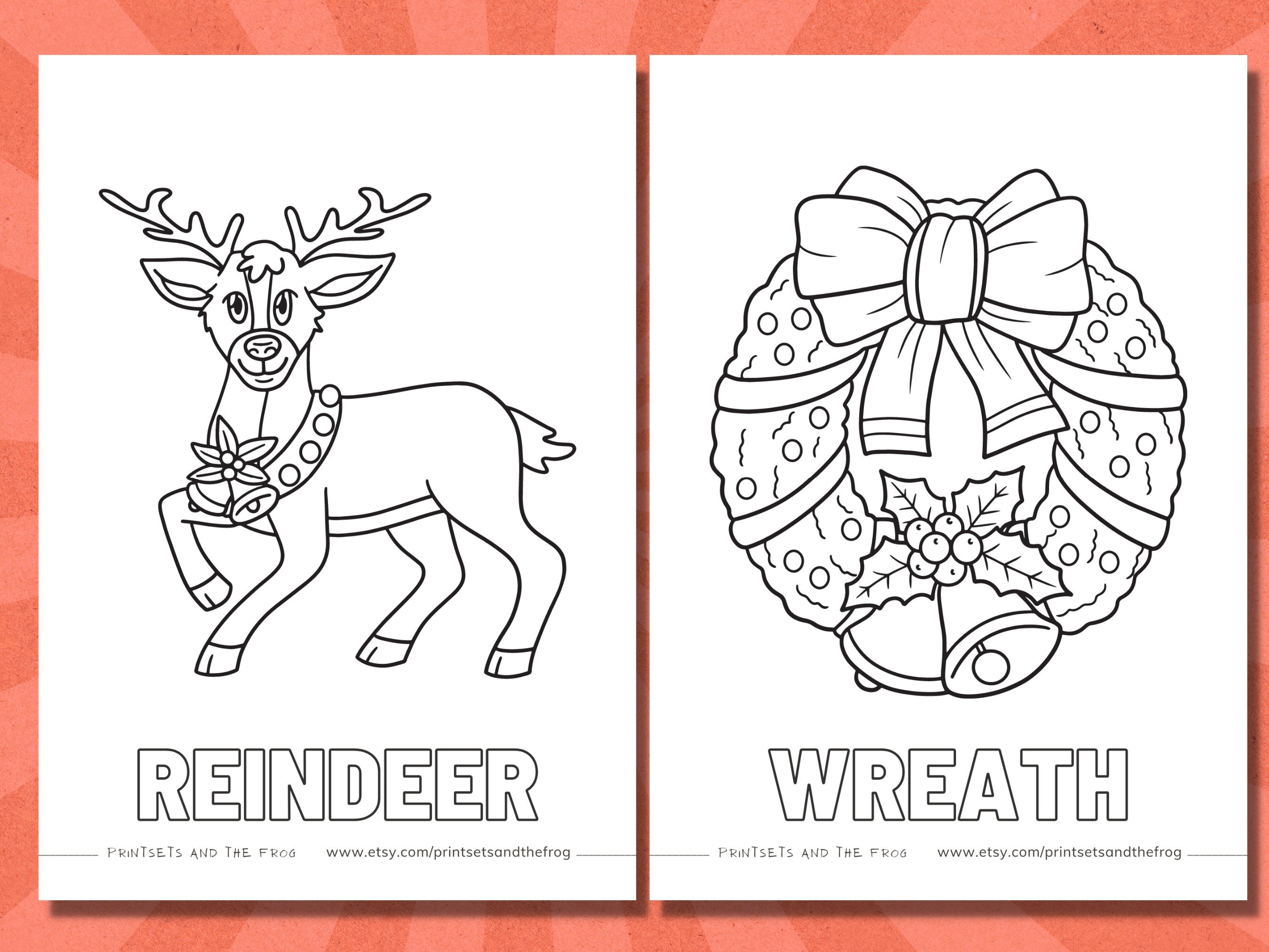 V7 Kids Christmas Colouring Pages Words, Christmas Printable Coloring ...